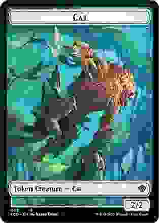 Saproling // Cat Double-sided Token - Starter Commander Decks - Magic ...
