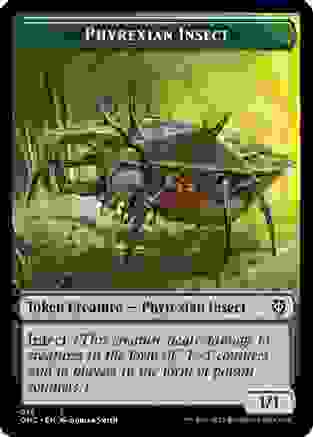 Phyrexian Mite // Phyrexian Insect Double-sided Token - Commander ...