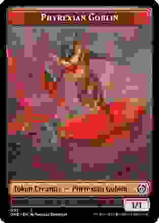 Rebel // Phyrexian Goblin Double-sided Token - Phyrexia: All Will Be ...
