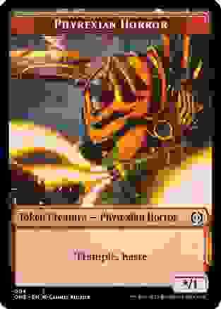 Phyrexian Mite (011) // Phyrexian Horror (004) Double-sided Token ...