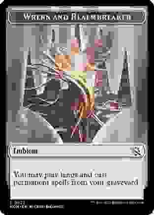 Elemental (0009) // Emblem - Wrenn and Realmbreaker Double-Sided Token - March of the Machine ...