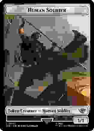 Human // Human Soldier (0002) Double-Sided Token - Commander: The Lord ...