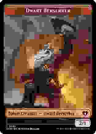 Human Soldier // Dwarf Berserker Double-Sided Token - Commander Masters ...