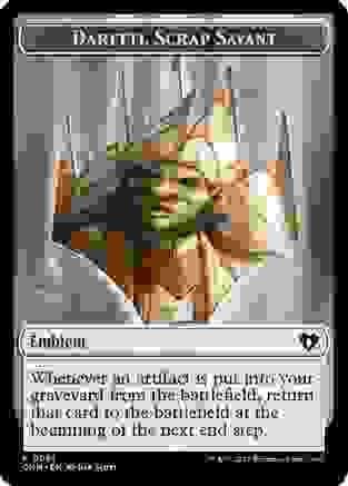 Thopter // Emblem - Daretti, Scrap Savant Double-Sided Token ...