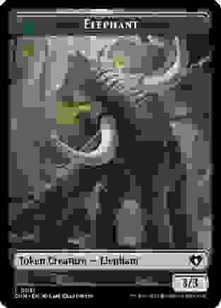 Servo // Elephant Double-Sided Token - Commander Masters - Magic: The ...
