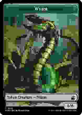 Elf Knight // Wurm Double-Sided Token - Ravnica Remastered - Magic: The ...