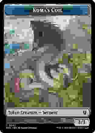 Tentacle // Koma's Coil Double-Sided Token - Commander: Murders at ...