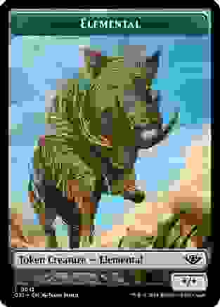 Mercenary // Elemental Double-Sided Token - Outlaws of Thunder Junction ...