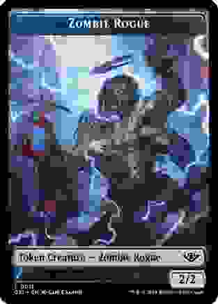 Mercenary // Zombie Rogue Double-Sided Token - Outlaws of Thunder ...