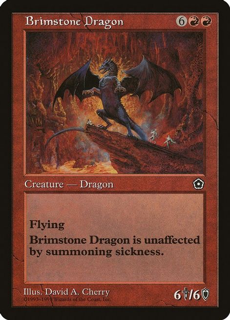 Brimstone Dragon - Portal Second Age - Magic: The Gathering