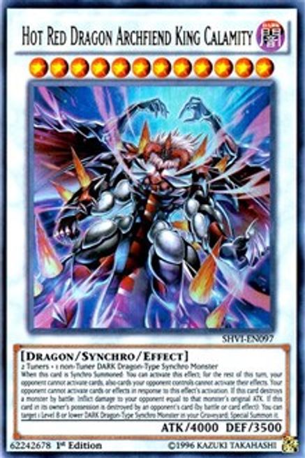 Hot Red Dragon Archfiend King Calamity - Shining Victories - YuGiOh
