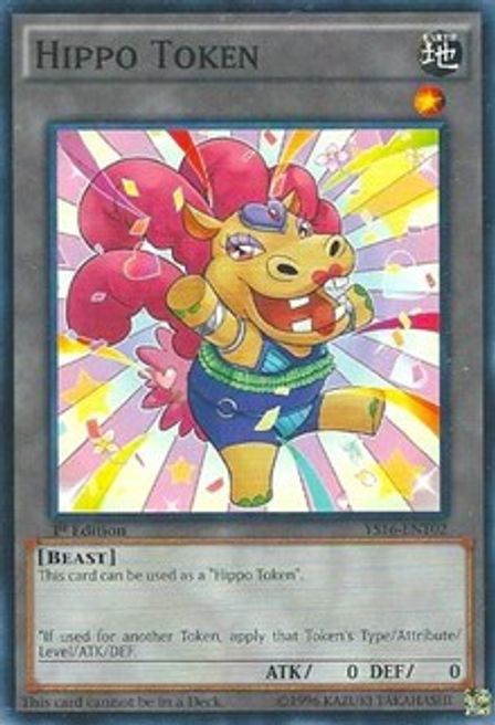 Token: Hippo (Yellow) - Starter Deck: Yuya - YuGiOh