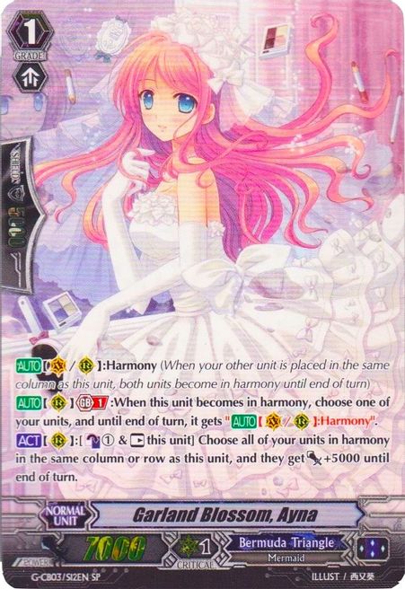Garland Blossom, Ayna (SP) - G-CB03: Blessing of Divas - Cardfight Vanguard