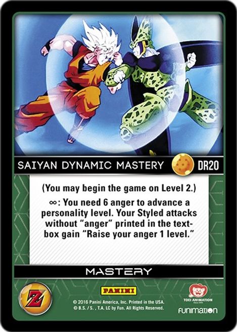 Saiyan Dynamic Mastery - Panini: Awakening - Dragon Ball Z TCG