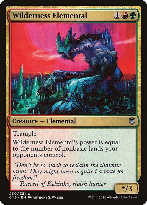 Wilderness Elemental - Commander 2016 - Magic: The Gathering