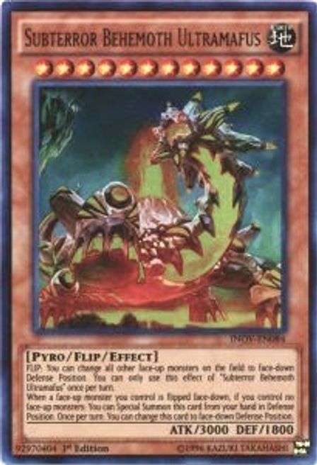Subterror Behemoth Ultramafus - Invasion: Vengeance - YuGiOh