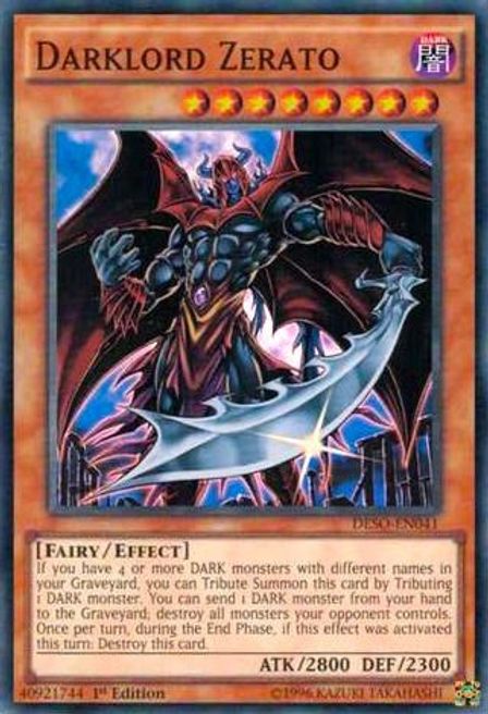Darklord Zerato - Destiny Soldiers - YuGiOh