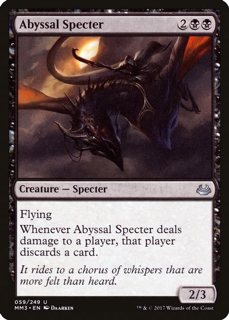 Abyssal Specter - Modern Masters 2017 - Magic: The Gathering