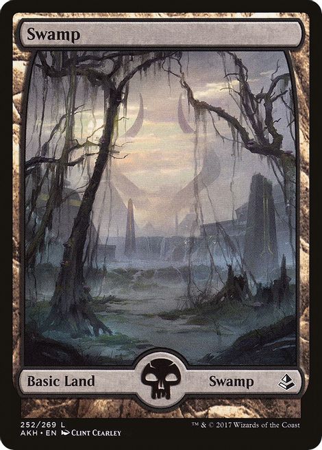 Swamp (252) - Full Art - Amonkhet - Magic: The Gathering