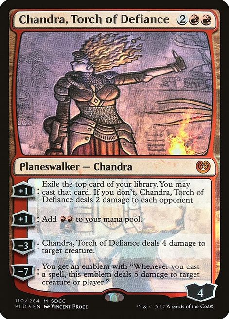 Chandra, Torch of Defiance (SDCC 2017 Exclusive) - Media Promos - Magic: The Gathering