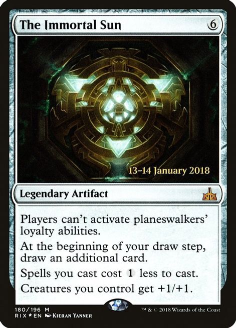 The Immortal Sun - Prerelease Cards - Magic: The Gathering