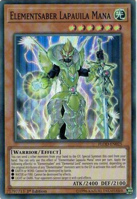 Elementsaber Lapauila Mana - Flames of Destruction - YuGiOh