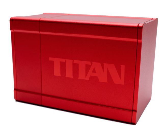 TITAN Deck Box - Solid Red - BoxGods Deck Boxes - Deck Boxes
