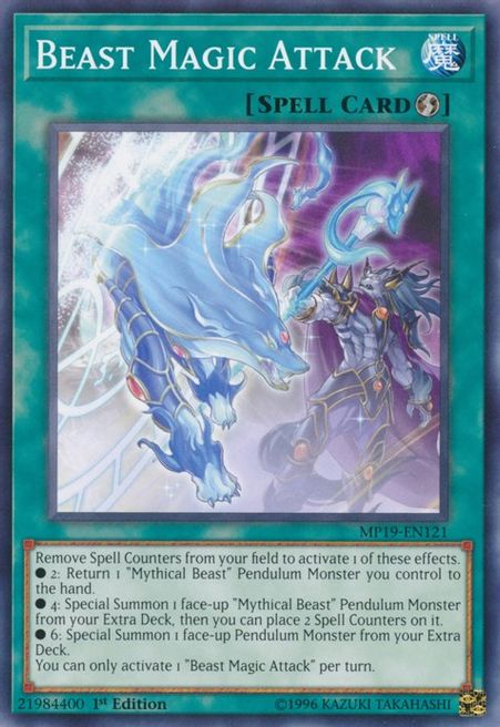 Beast Magic Attack - 2019 Gold Sarcophagus Tin Mega Pack - YuGiOh