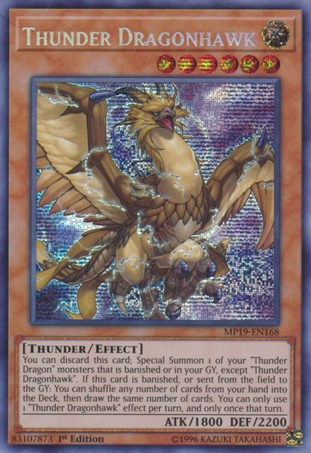 Thunder Dragonhawk - 2019 Gold Sarcophagus Tin Mega Pack - YuGiOh