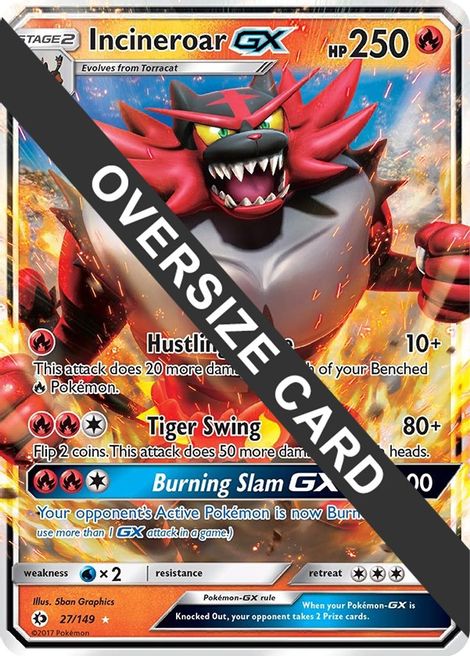 Incineroar GX - 27/149 - Jumbo Cards - Pokemon
