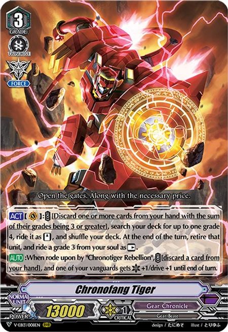 Chronofang Tiger - V-EB13: The Astral Force - Cardfight Vanguard