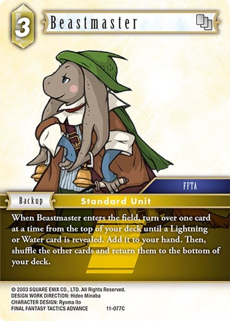 Beastmaster - Opus XI - Final Fantasy TCG