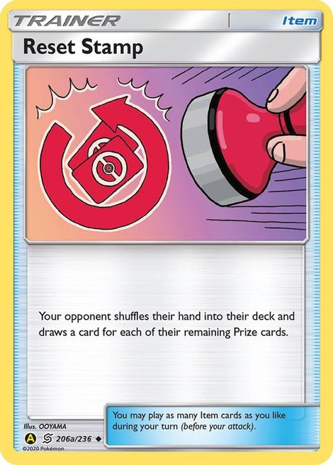 Reset Stamp - 206a/236 - Alternate Art Promos - Pokemon