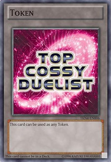 Token: Top Ranked COSSY Duelist (Red) - Yu-Gi-Oh! Tokens - YuGiOh