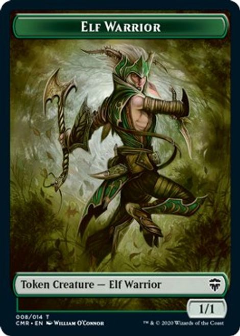 Elf Warrior // Thrull Double-sided Token - Commander Legends - Magic ...