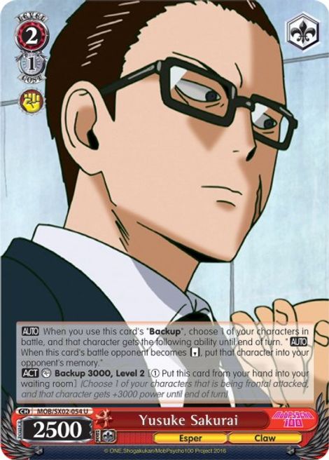 Yusuke Sakurai - Mob Psycho 100 - Weiss Schwarz