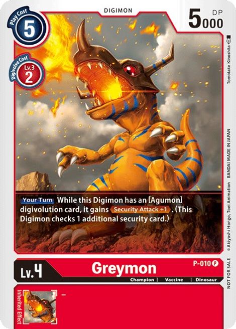 Greymon - P-010 - Digimon Promotion Cards - Digimon Card Game