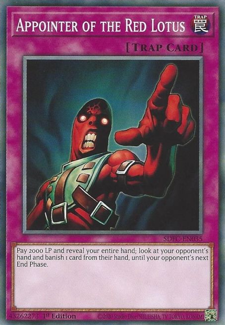 Appointer of the Red Lotus - Structure Deck: Freezing Chains - YuGiOh