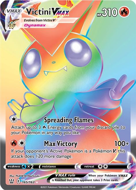 Victini VMAX (Secret) - SWSH05: Battle Styles - Pokemon