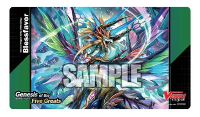 Cardfight!! Vanguard overDress Preorder Playmat: Genesis of the Five Greats - Source Dragon ...
