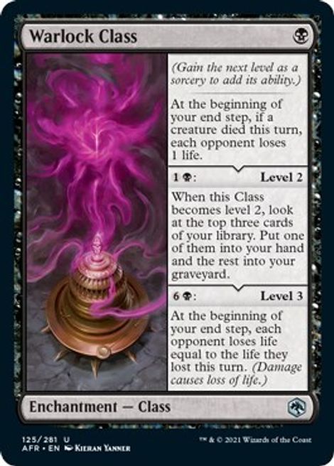 Warlock Class - Adventures in the Forgotten Realms - Magic: The Gathering