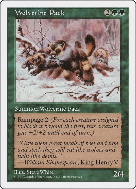 Wolverine Pack - Fifth Edition - Magic: The Gathering