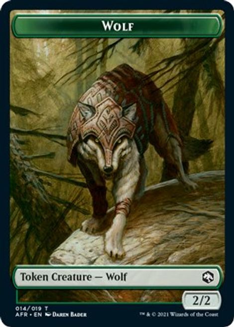 Wolf // Emblem - Zariel, Archduke of Avernus Double-sided Token ...