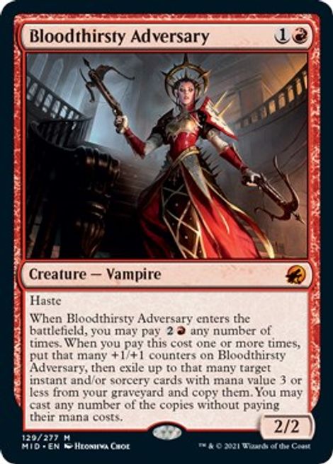 Bloodthirsty Adversary - Innistrad: Midnight Hunt - Magic: The Gathering