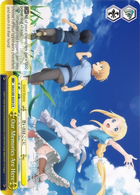 Our Memories Are Here - Sword Art Online -Alicization- Vol.2 - Weiss Schwarz