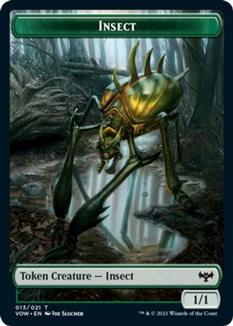 Insect // Slug Double-sided Token - Innistrad: Crimson Vow - Magic: The ...