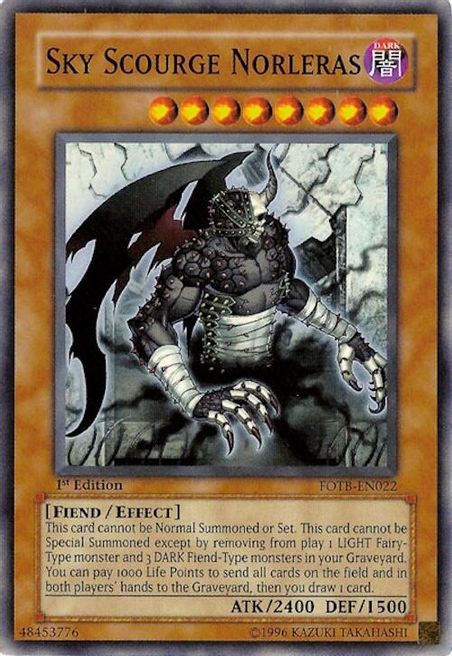 Sky Scourge Norleras - Force of the Breaker - YuGiOh