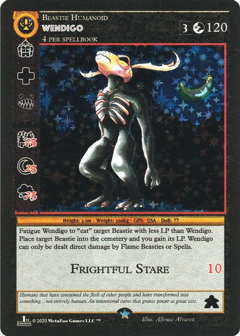 Wendigo - Sample Cards - MetaZoo