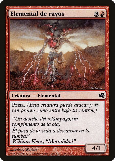 Lightning Elemental (Spanish) - "Elemental de rayos" - Magic ...