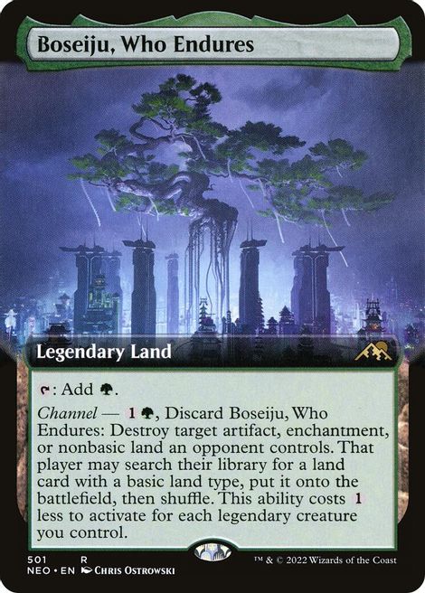 Boseiju, Who Endures (Extended Art) - Kamigawa: Neon Dynasty - Magic ...